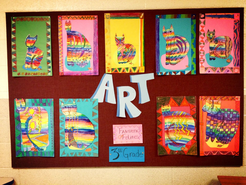 Color Me Michelle: 3rd Grade - Laurel Burch Cats